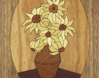 Wood Inlay Art | Etsy