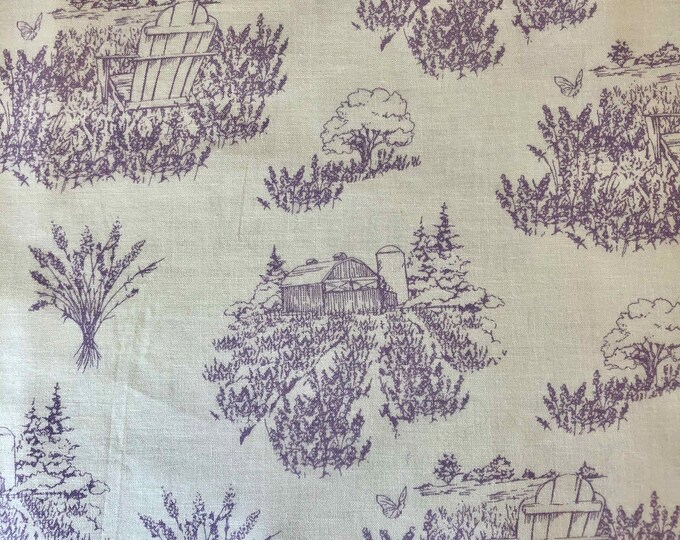 Lovely Lavender Toile by Clothworks - Etsy