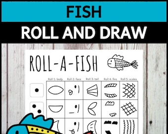 Summer Roll and Draw Game Summertime Dice Drawing Activity for Kids ...