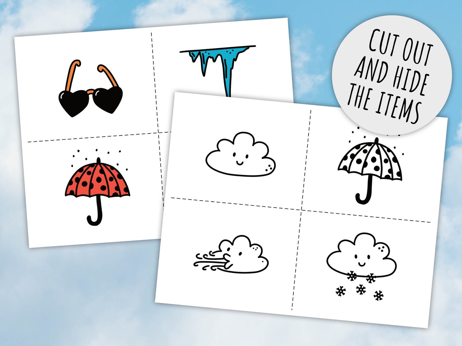 Weather Scavenger Hunt for Kids, Climate Treasure Hunt, Meteorology ...
