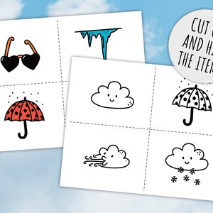 Weather Scavenger Hunt for Kids, Climate Treasure Hunt, Meteorology ...