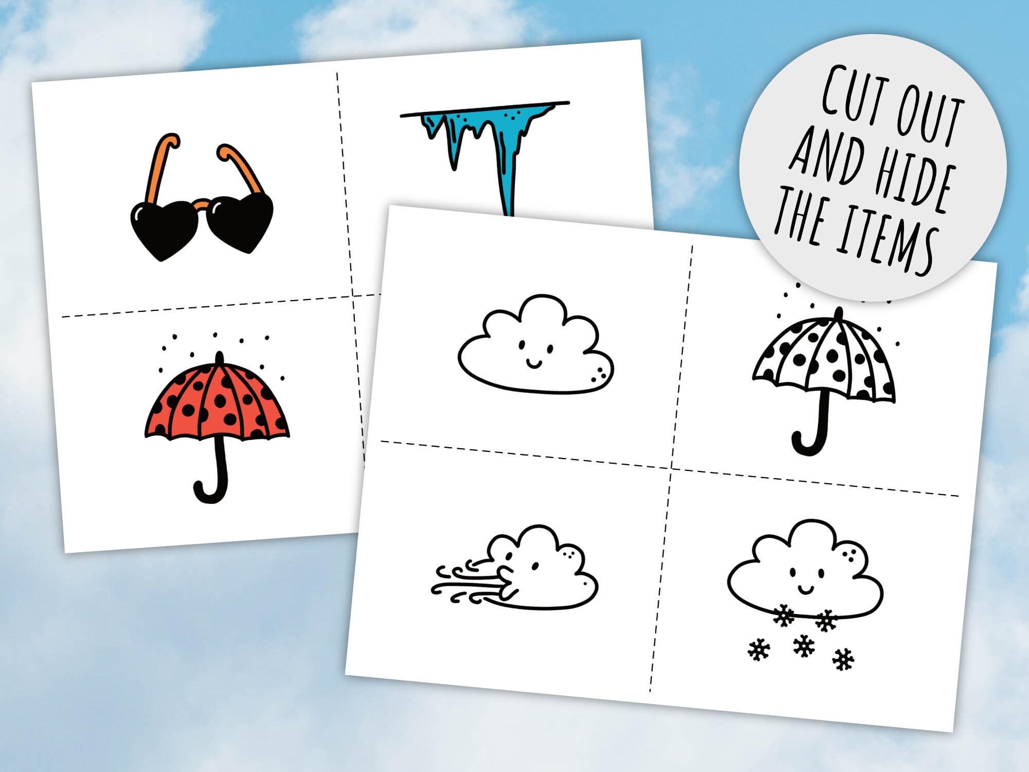 Weather Scavenger Hunt for Kids, Climate Treasure Hunt, Meteorology ...