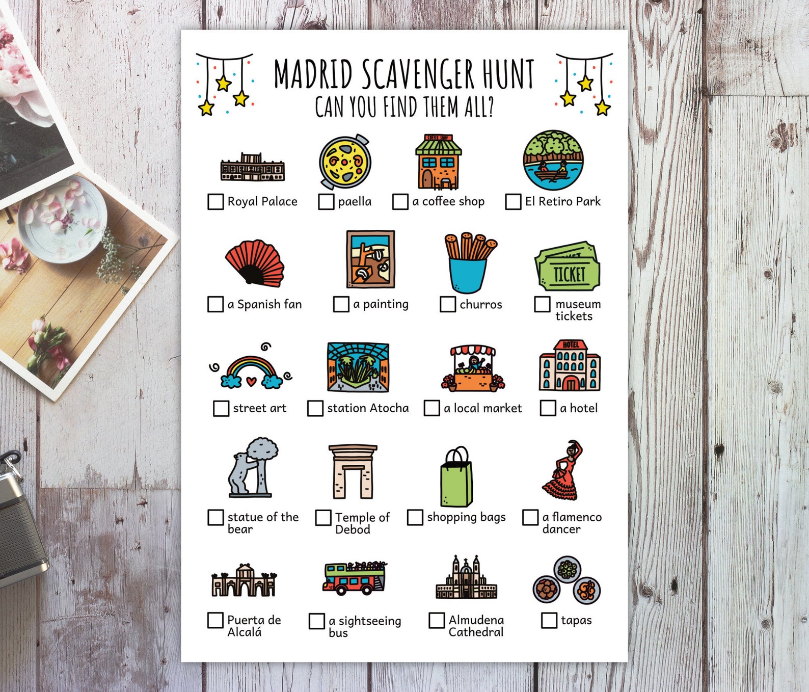 Madrid Scavenger Hunt for Kids, Travel City Trip Treasure Hunt, Family ...