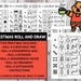 Christmas Roll and Draw Game Xmas Dice Drawing Activity for Kids BUNDLE ...