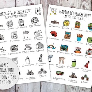 Madrid Scavenger Hunt for Kids, Travel City Trip Treasure Hunt, Family ...