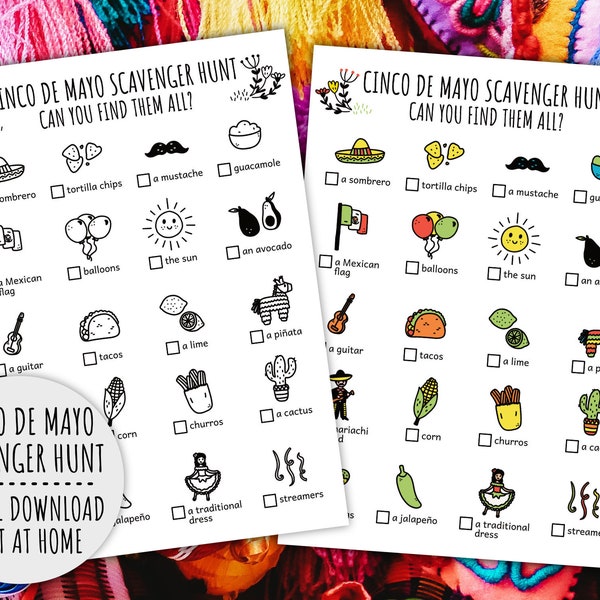 Mexican Scavenger Hunt - Etsy