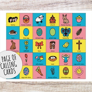 Easter Bingo Game for Kids, Kids Spring Party Game, Classroom Game and ...