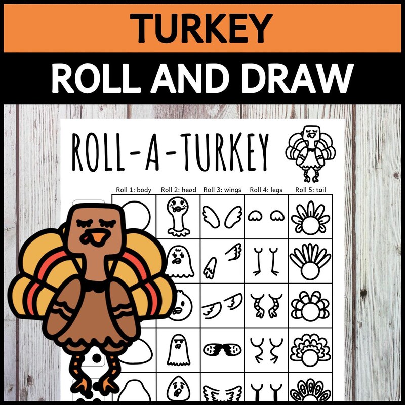 Draw Turkeys - Etsy