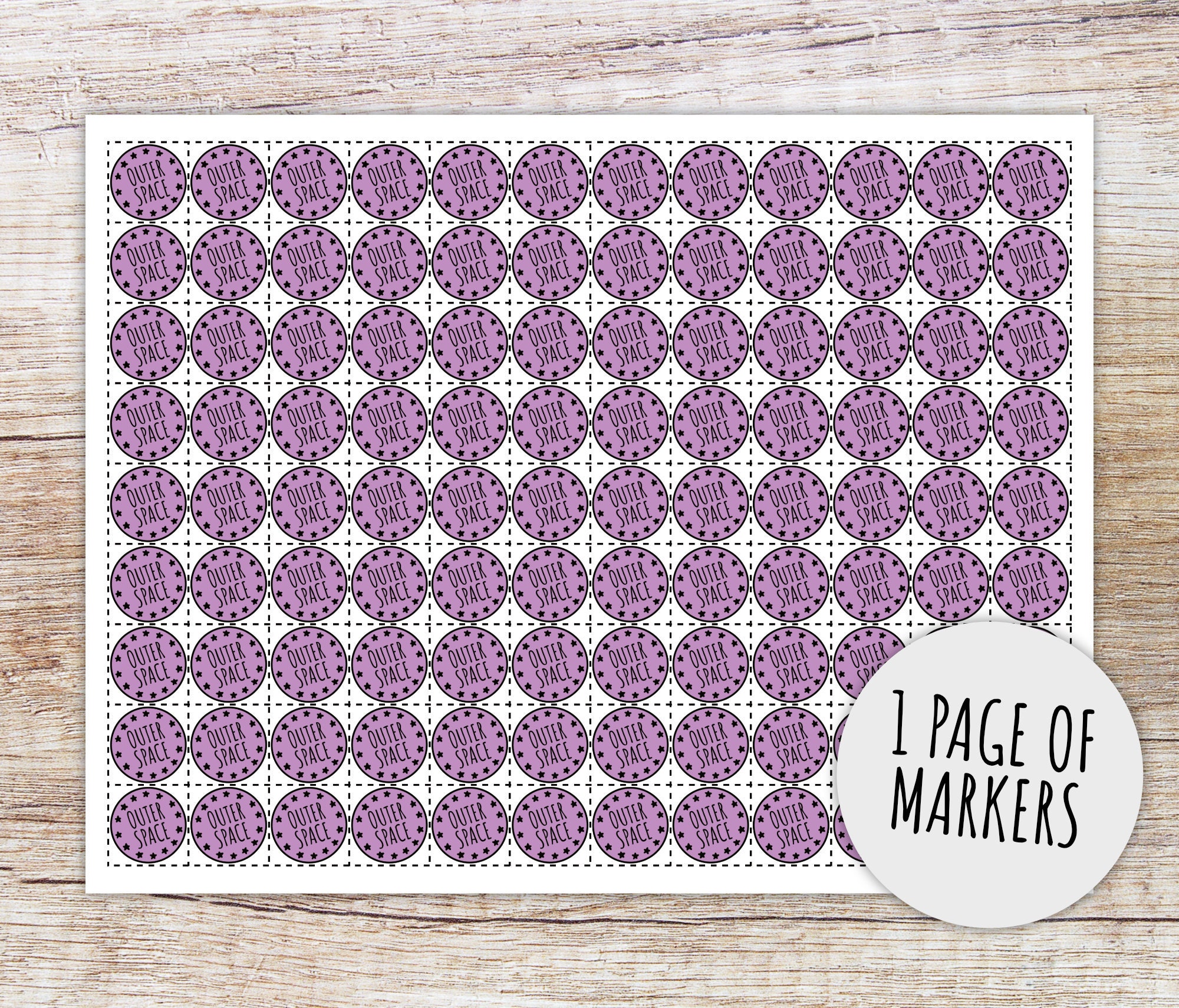 Outer Space Bingo Game for Kids, Kids Galaxy Party Game, Classroom Game ...