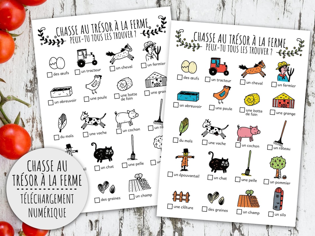 Chasse Au Trésor à La Ferme Pour Enfants, Activités Extérieures Et Jeu ...