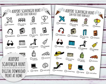 Hotel Scavenger Hunt for Kids, Travel Treasure Hunt, Family Vacation ...