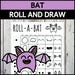 Roll-a-bat Roll and Draw an Halloween Bat Game Spring Dice Drawing ...