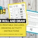 Roll-a-bee Roll and Draw a Bee Game Spring Dice Drawing Activity for ...