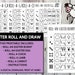 Easter Roll and Draw Game Spring Dice Drawing Activity for Kids BUNDLE ...