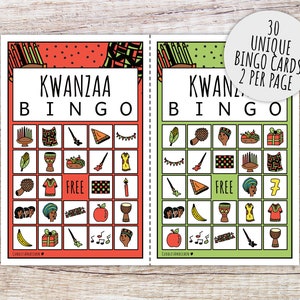 Kwanzaa Bingo Game for Kids, Kids African Heritage Party Game ...