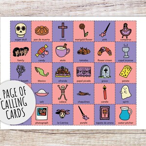 Dia De Los Muertos Bingo Game for Kids, Kids Party Game, Day of the ...