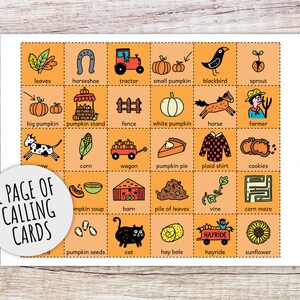 Pumpkin Patch Bingo Game for Kids, Kids Fall Party Game, Preschool ...
