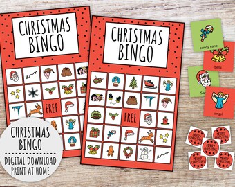 Kindergarten/ Preschool Winter Holiday Bingo Game Printable - Etsy