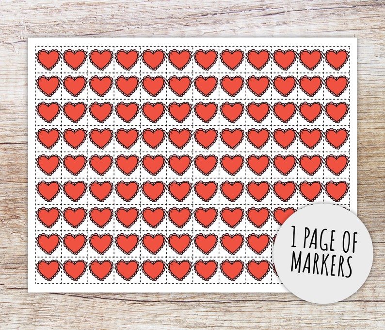 Valentine's Day Bingo Game for Kids, Kids Winter Party Game, Classroom ...