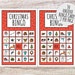 Christmas Bingo Game for Kids, Kids Winter Party Game, Preschool ...