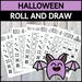 Halloween Roll and Draw Game Halloween Dice Drawing Activity for Kids ...