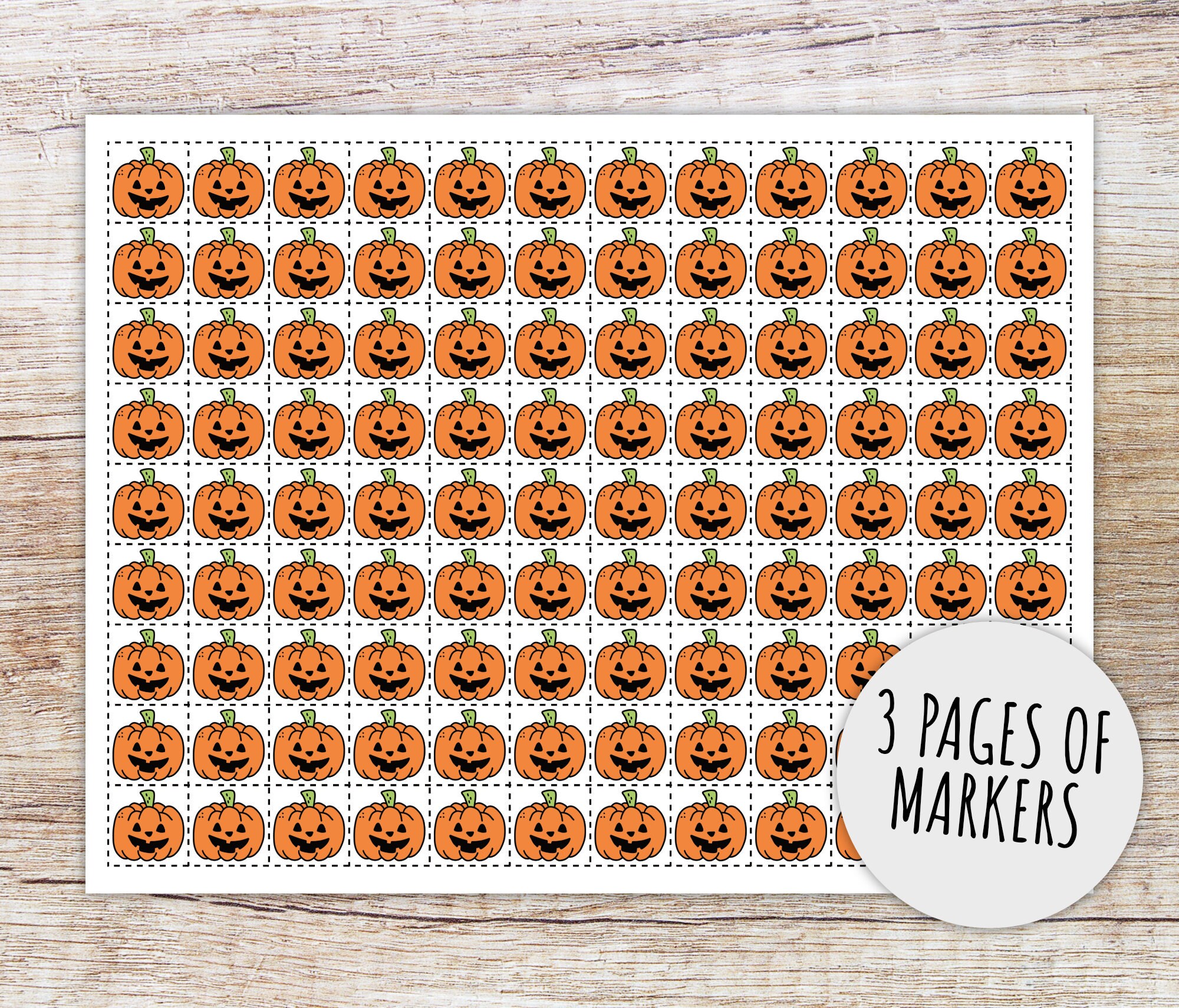 Halloween Bingo Game for Kids, Kids Spooky Fall Party Game, Preschool ...