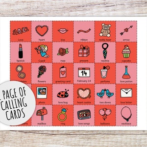 Valentine's Day Bingo Game for Kids, Kids Winter Party Game, Classroom ...