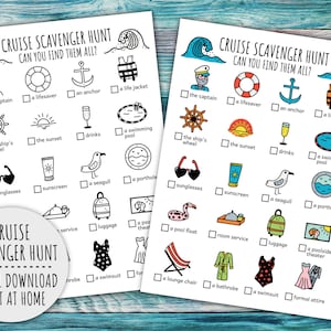 Cruise Scavenger Hunt for Kids, Cruising Treasure Hunt, Cruise Ship ...