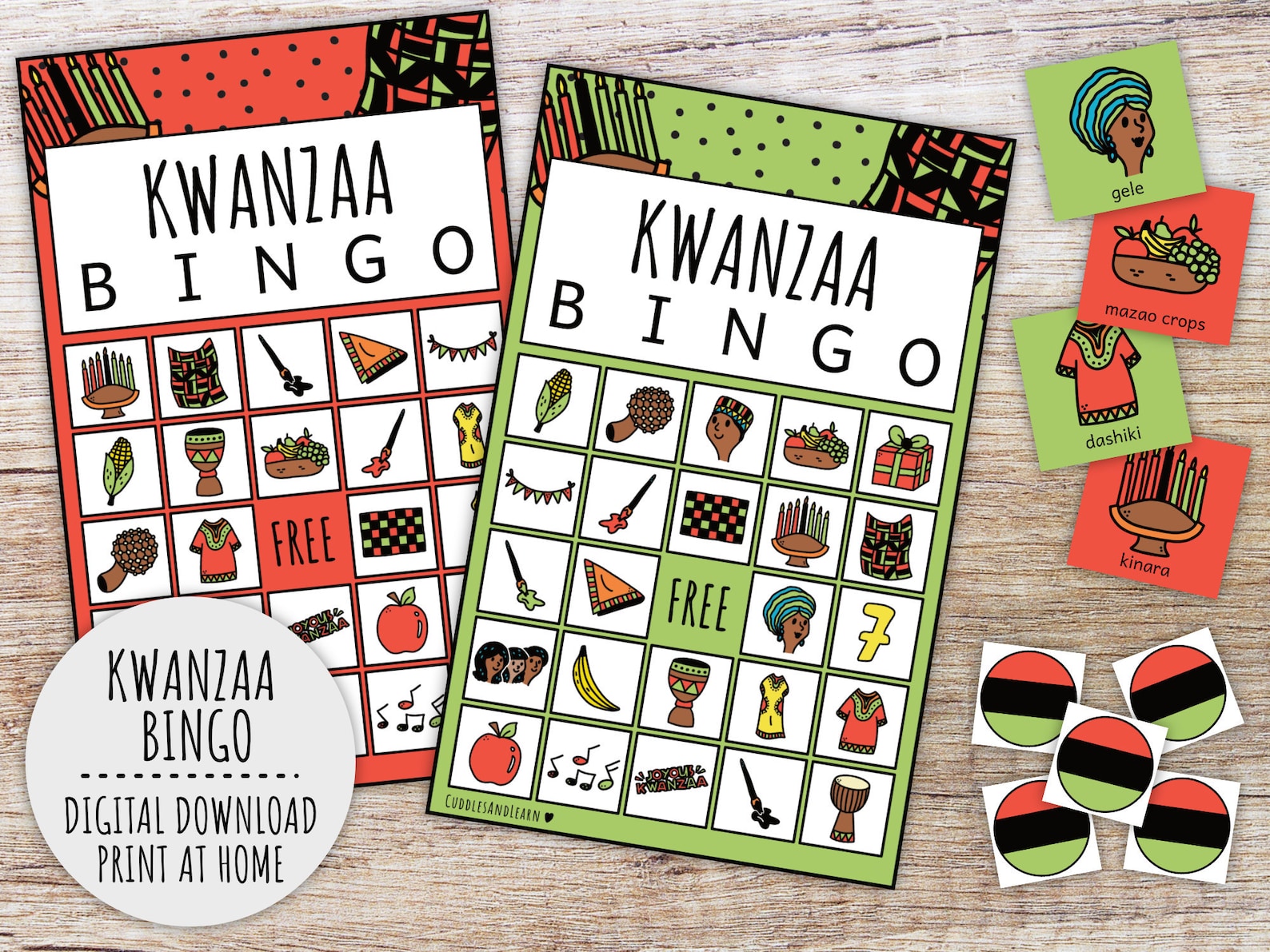 Kwanzaa Bingo Game for Kids, Kids African Heritage Party Game ...