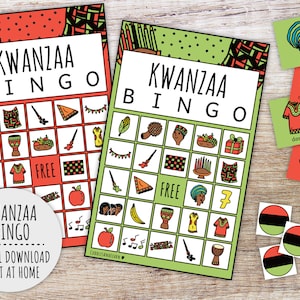 Kwanzaa Bingo Game for Kids, Kids African Heritage Party Game ...