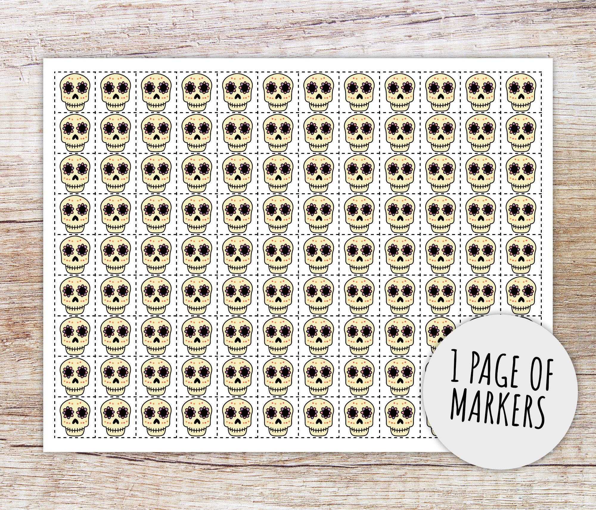 Dia De Los Muertos Bingo Game for Kids, Kids Party Game, Day of the ...