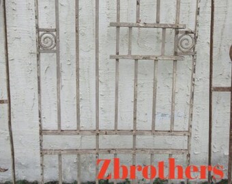 Antique Victorian Iron Gate Window Panel Fence Architectural | Etsy