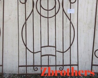 Antique Victorian Iron Gate Window Garden Fence Architectural - Etsy