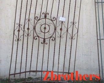Antique Victorian Iron Gate Window Panel Fence Architectural - Etsy