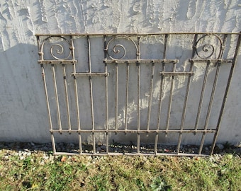 Antique Victorian Iron Gate Window Panel Fence Architectural Salvage ...