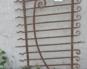 Antique Victorian Iron Gate Window Panel Fence Architectural | Etsy