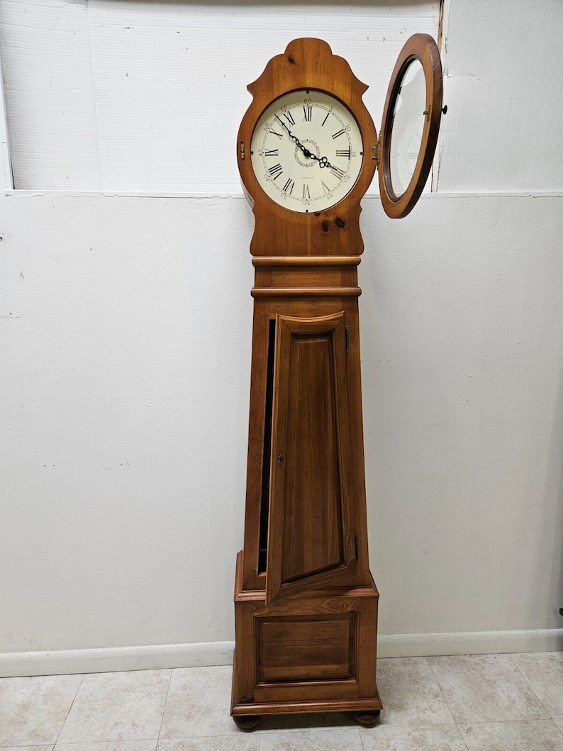 Ethan Allen Scandinavian Pine Tall Case Floor Grandfathers Clock - Etsy