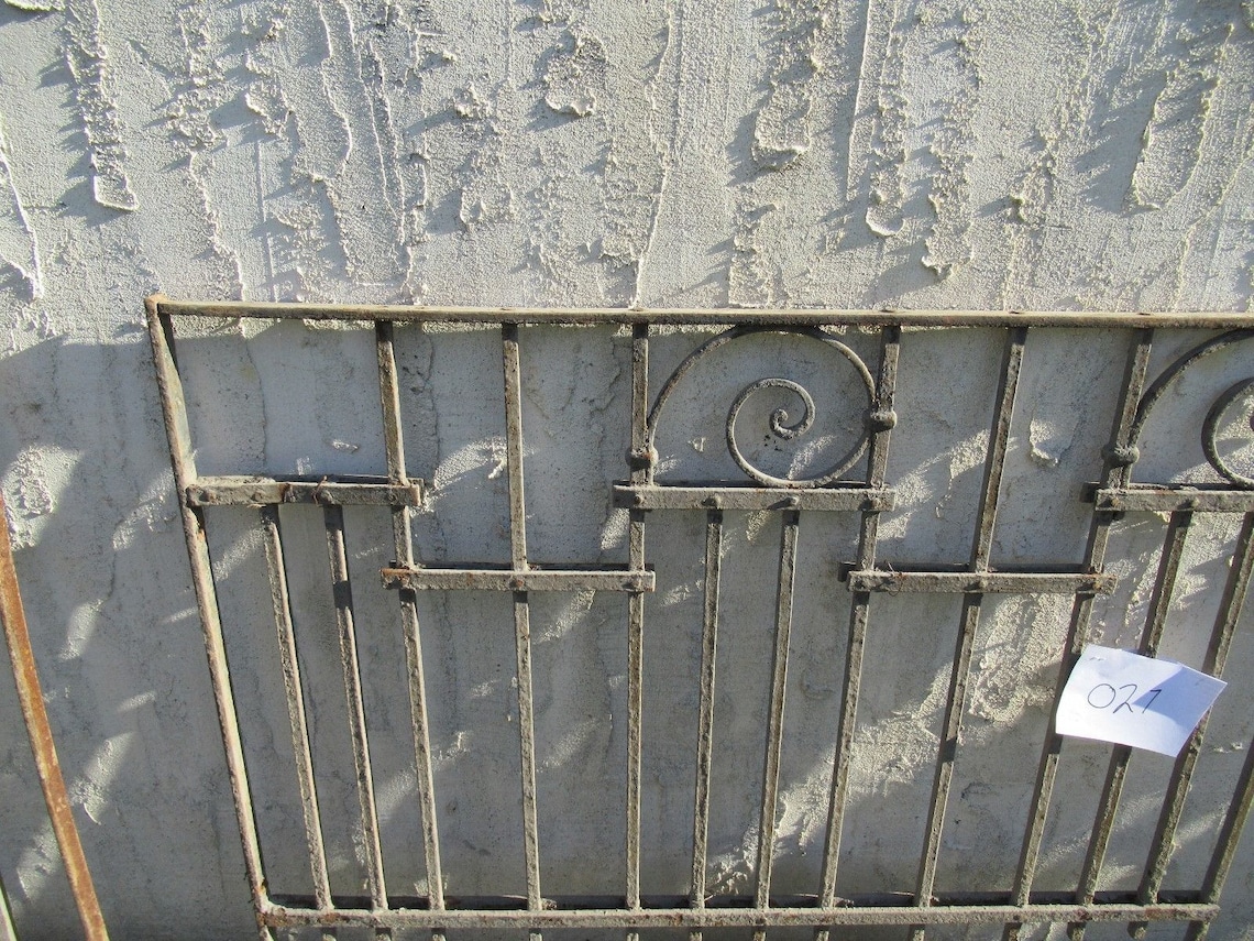 Antique Victorian Iron Gate Window Garden Fence Architectural - Etsy