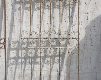 Antique Victorian Iron Gate Window Panel Fence Architectural - Etsy