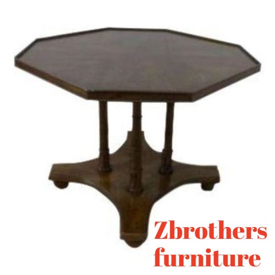 Drexel heritage faux bamboo regency lamp end table Hollywood B | Etsy