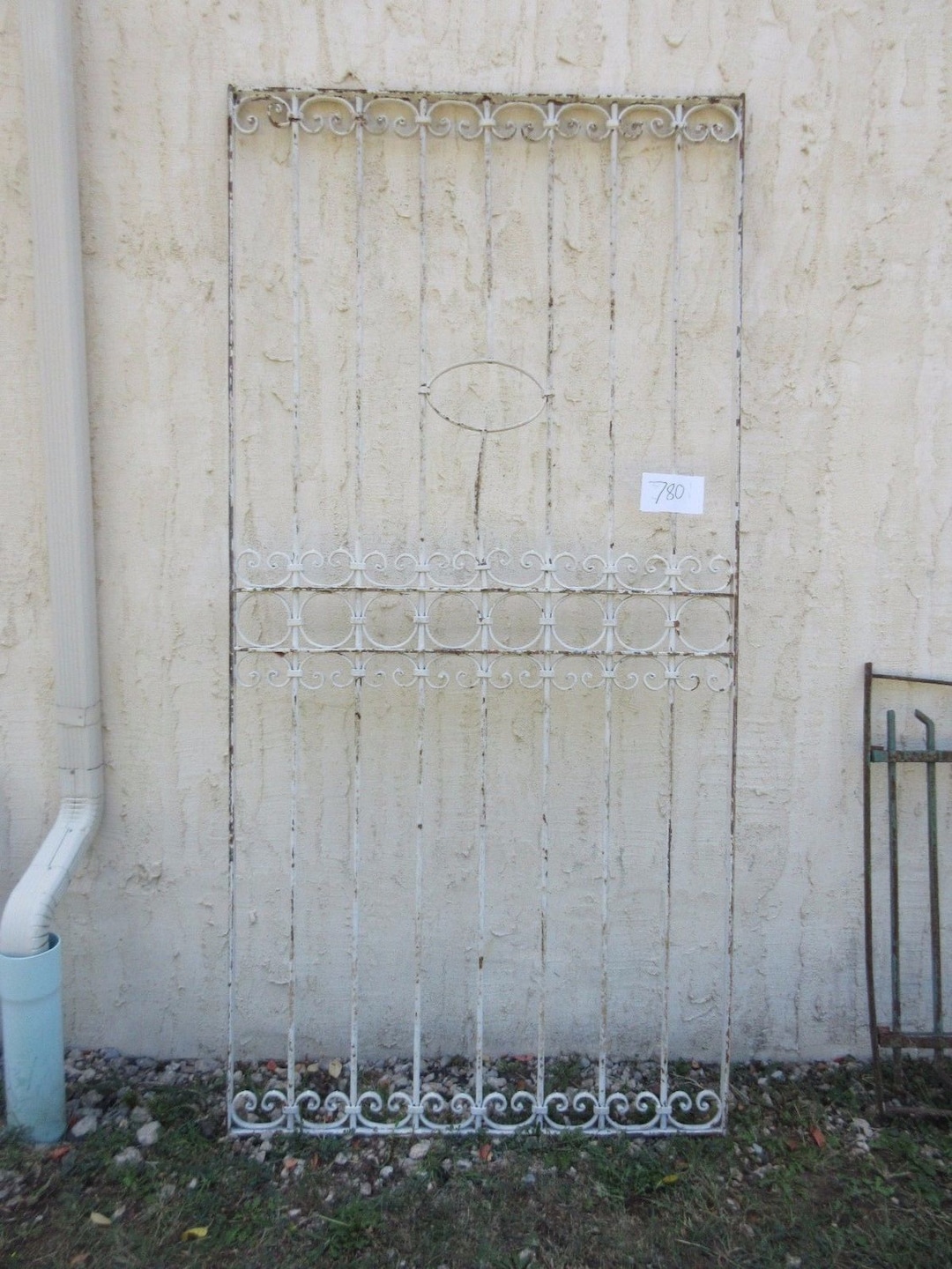 Antique Victorian Iron Gate Window Panel Fence Architectural Salvage ...