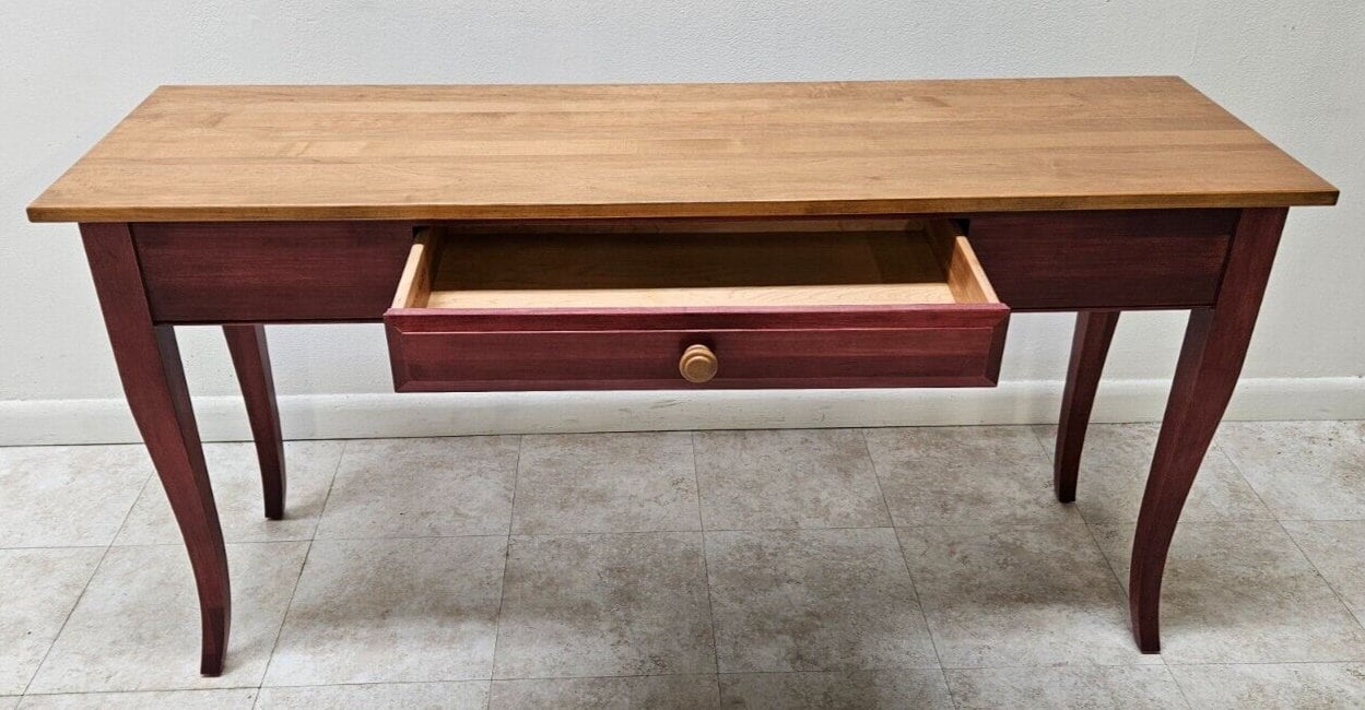 Ethan Allen Country Colors Sofa Foyer Table Server Farmhouse Console ...