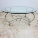 John Stuart Chrome Steel Round Coffee Table Spain Mid Century Vintage ...