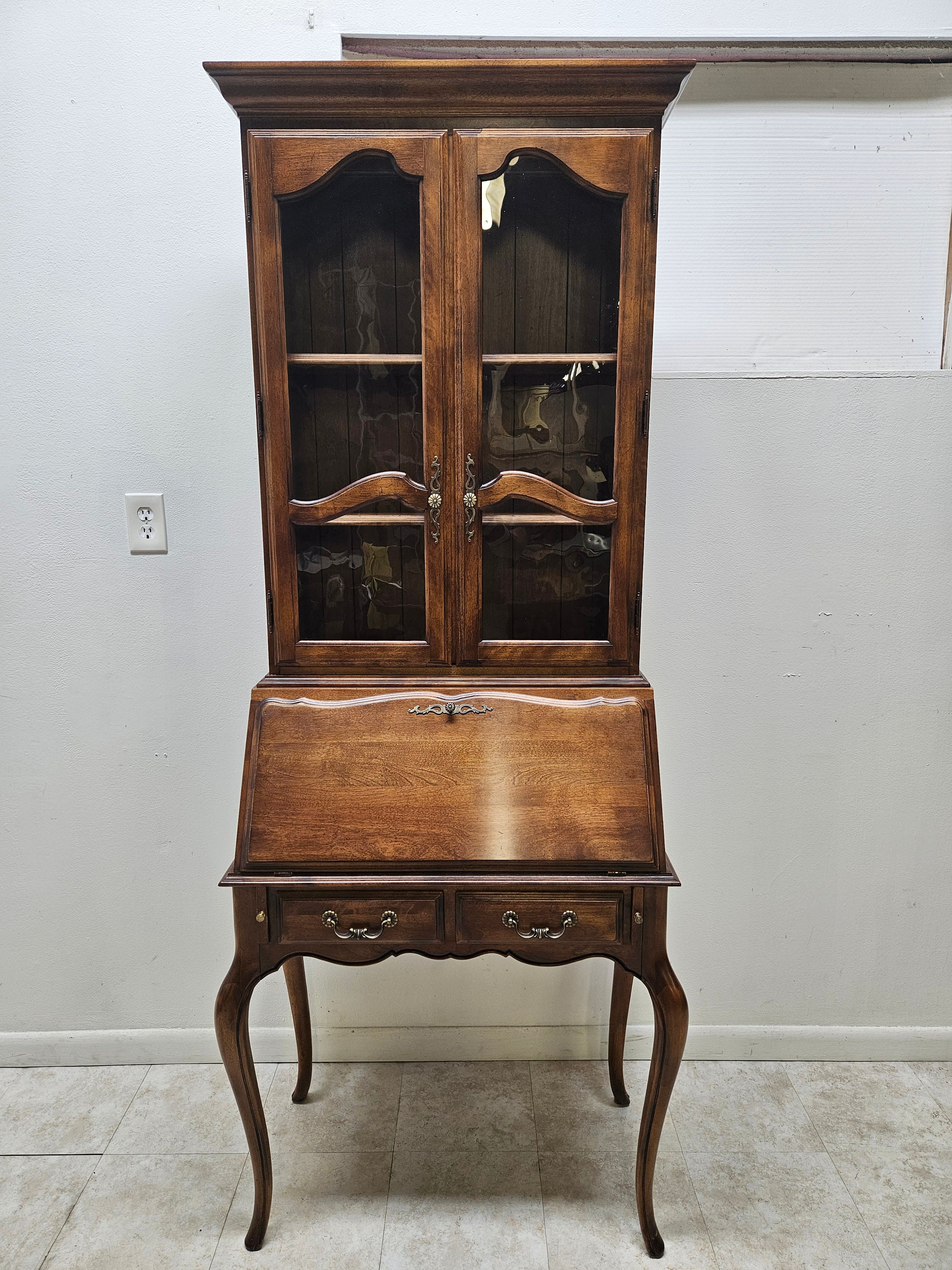 Ethan Allen Secretary Desk French Country Finish 236 - Etsy