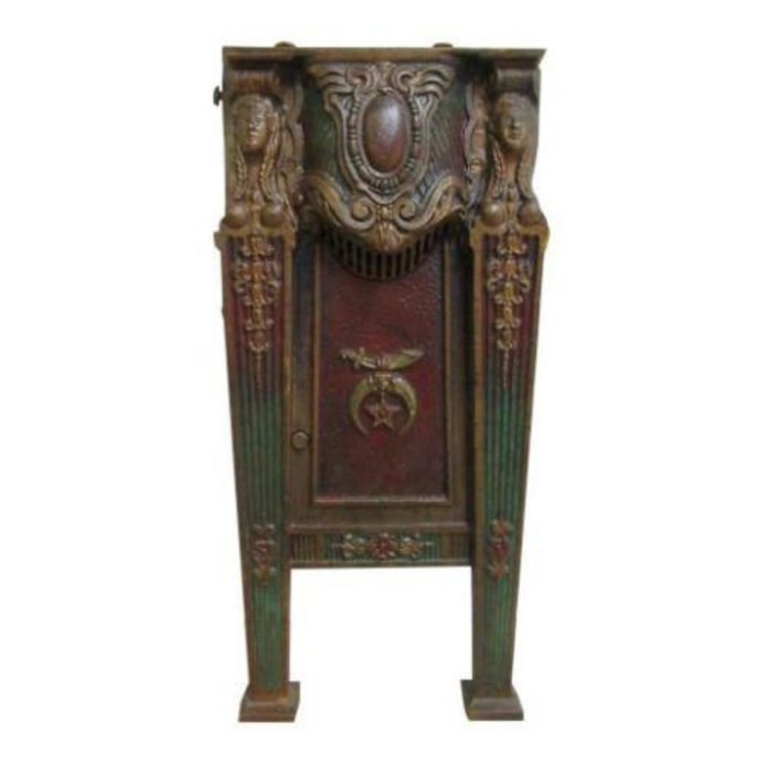 Victorian Mason Masonic Architectural Salvage Cast Iron Theater Seat ...