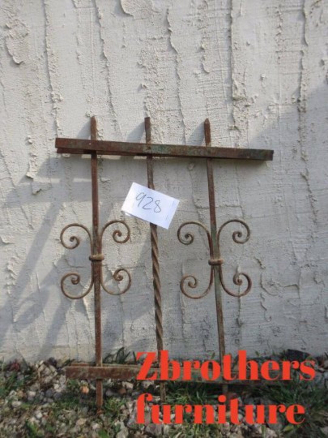 Antique Victorian Iron Gate Window Panel Fence Architectural Salvage ...