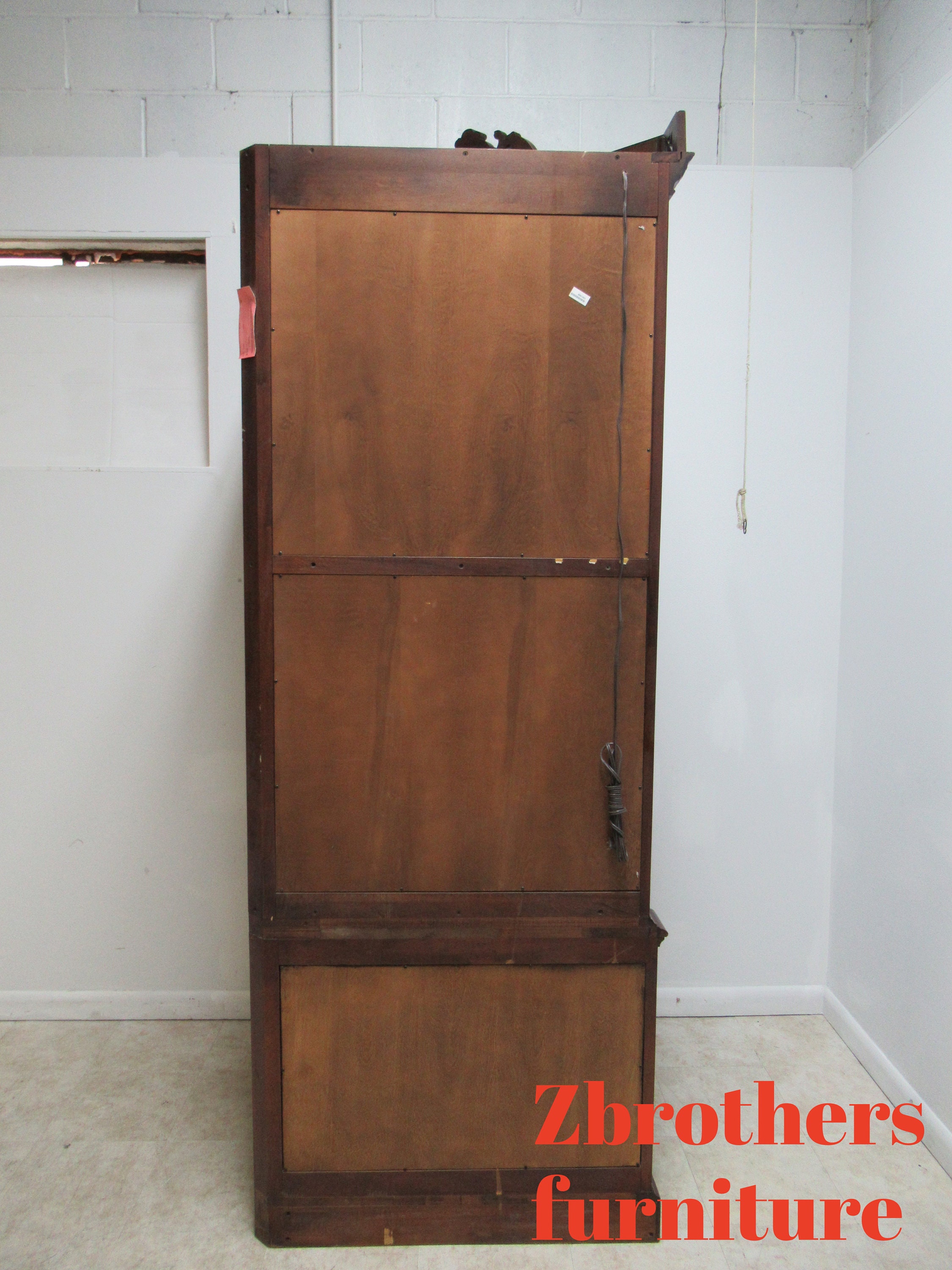 Henkel Harris Flame Mahogany Corner Cabinet Breakfront Hutch - Etsy