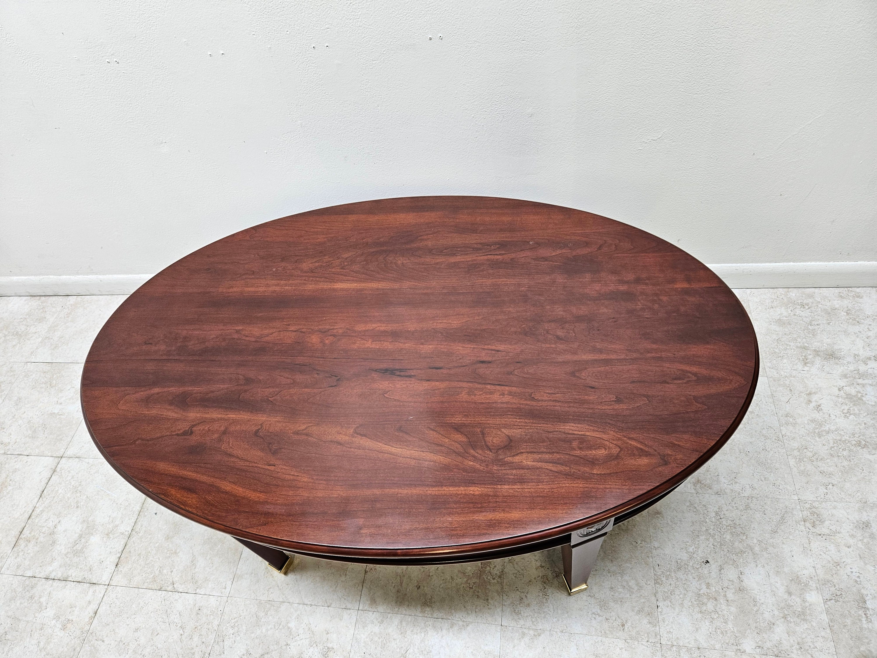 HARDEN Solid Cherry Oval Coffee Table Neo Classical - Etsy