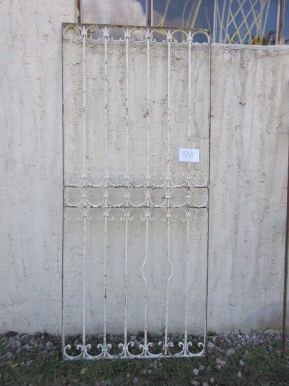 Antique Victorian Iron Gate Window Panel Fence Architectural - Etsy