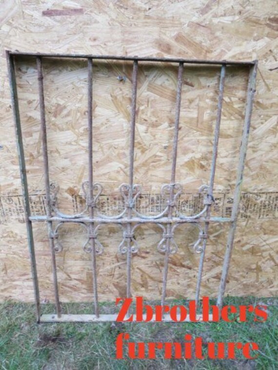 Antique Victorian Iron Gate Window Panel Fence Architectural | Etsy